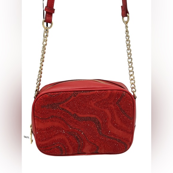 Bags | Crossbody Clementine Red Rhinestones Crossbody New | Poshmark